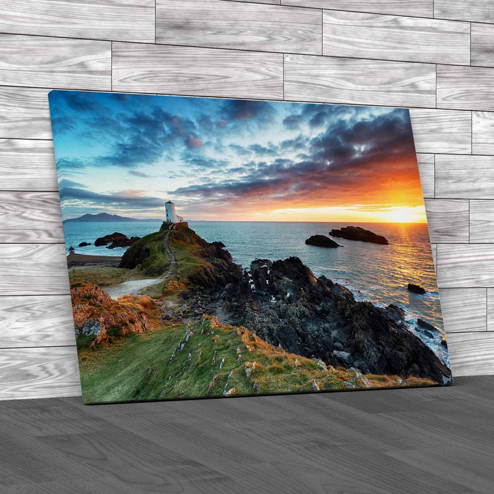 Captivating Sunset View Anglesey, North Wales A Canvas Print Large ...
