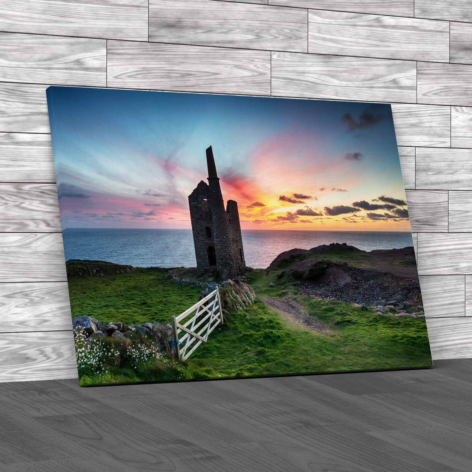 Wheal Owles Mine At Botallack Cornwall Exploring Canvas Print Large ...